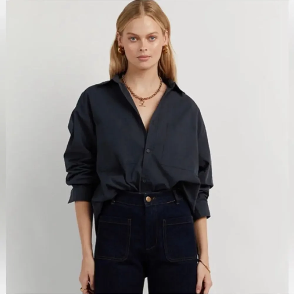 DISSH | Tops | Dissh Cotton Oversized Double Pocket Button Down Shirt ...